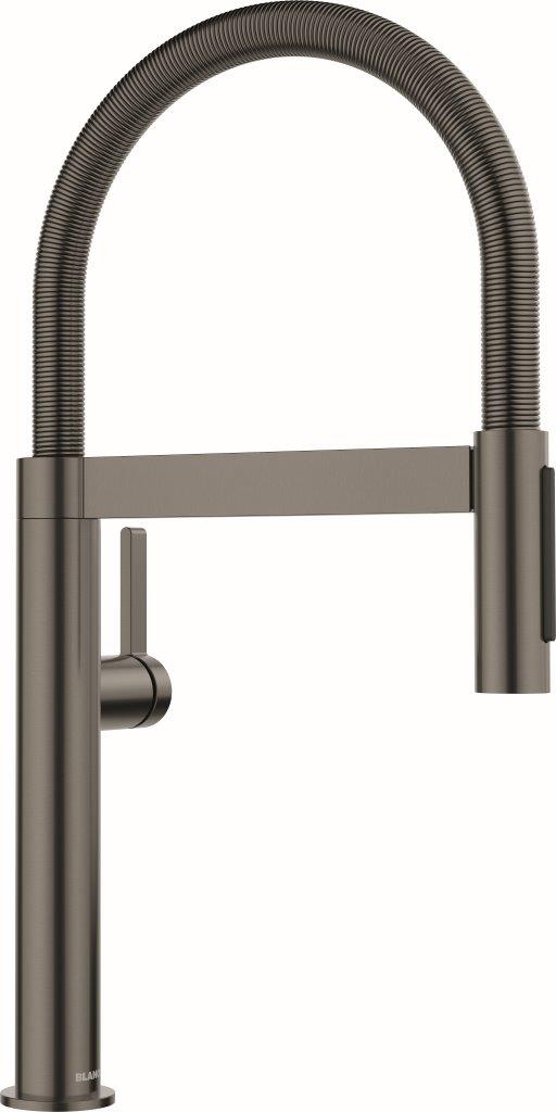 Blanco Tap - Culina-S II MIN RH Satin Dark Steel Mixer Tap