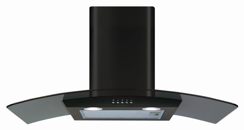 CDA Curved Glass Extractor 80cm