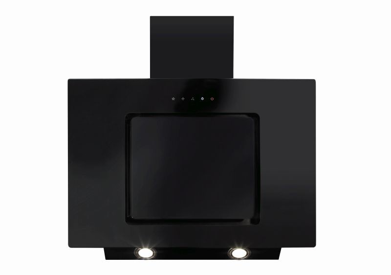 CDA Angled Chimney Extractor 70cm Black (Led Lights)
