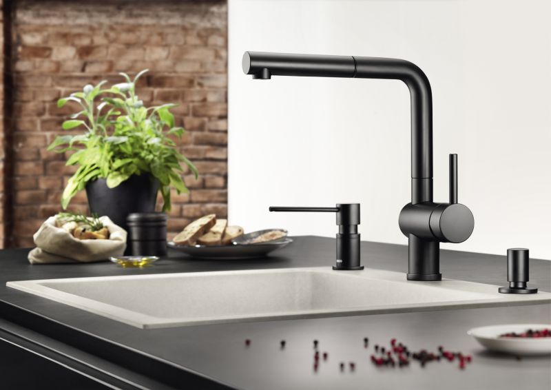 Blanco Tap - Linus-S Black Matt