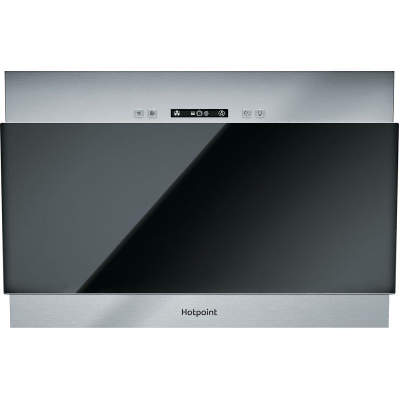 Hotpoint Hood 60cm Vertical Glass Black