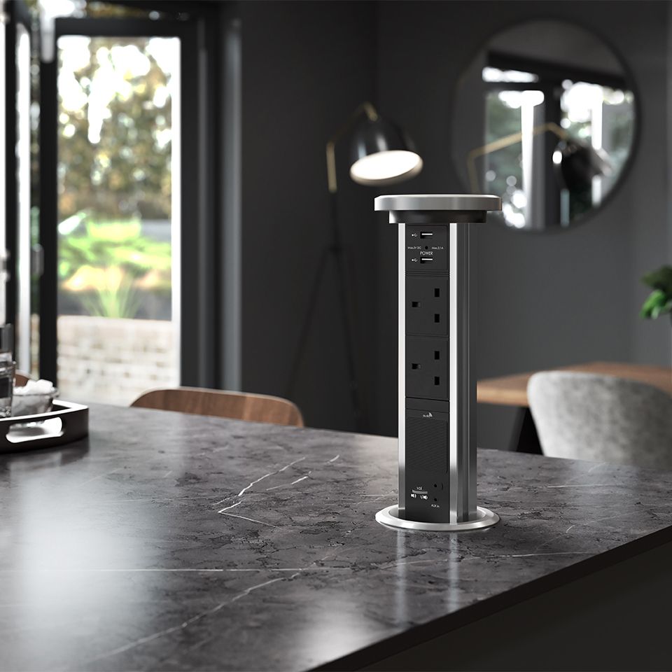 Sensio Pod M Aluminium Finish (With QI Charger & Bluetooth )