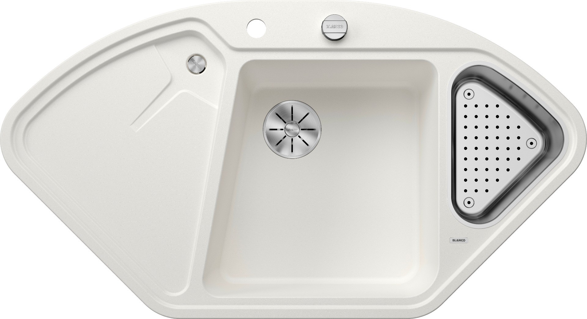Blanco Delta ll Silgranit With Pop-Up Waste White