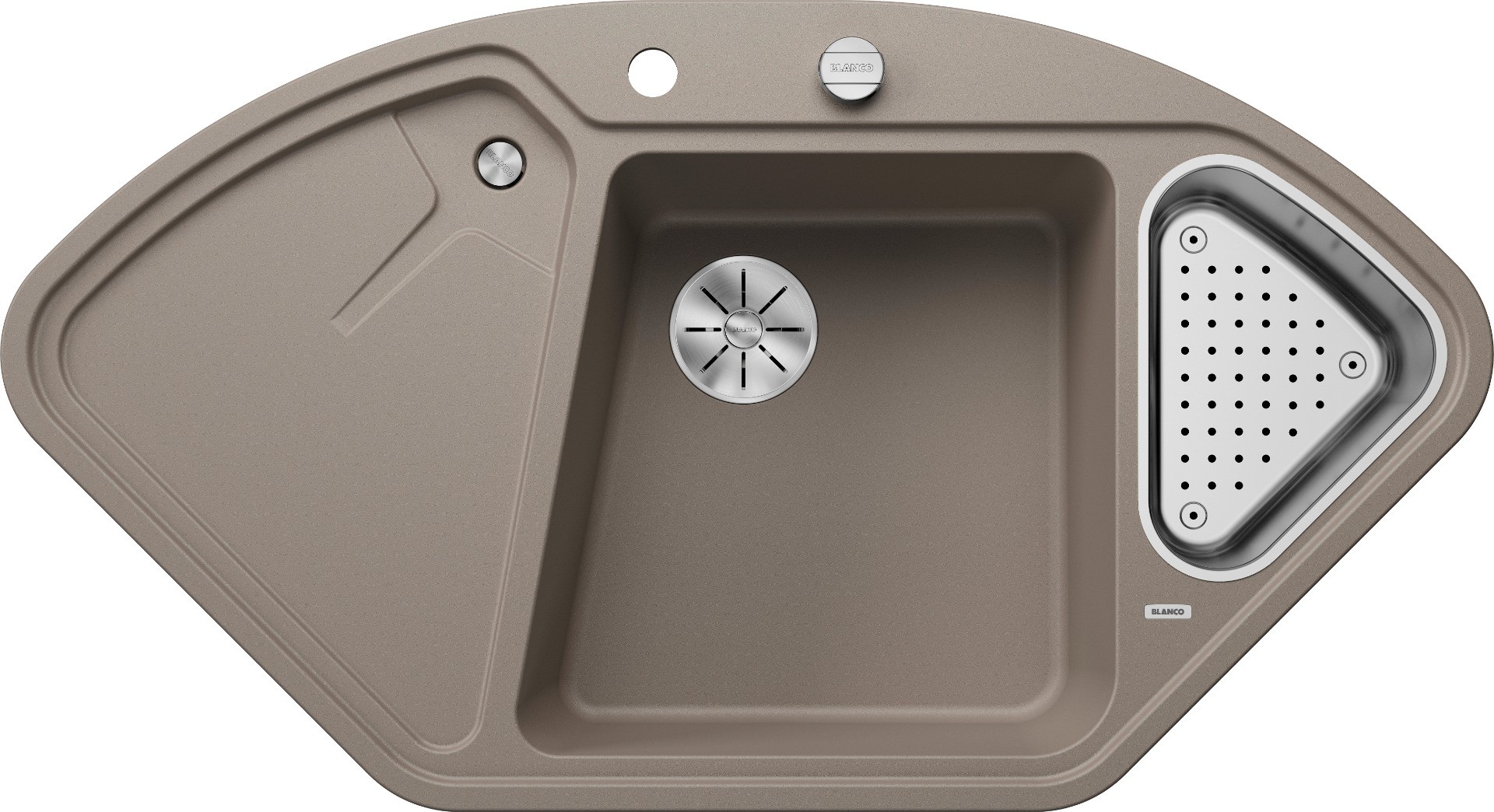 Blanco Delta ll Silgranit With Pop-Up Waste Tartufo
