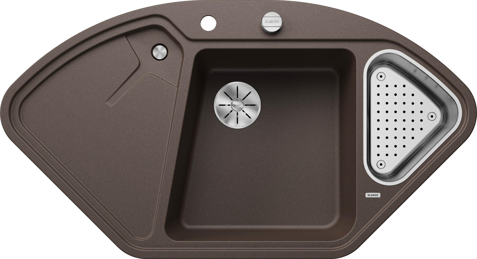 Blanco Delta ll Silgranit With Pop-Up Waste Coffee
